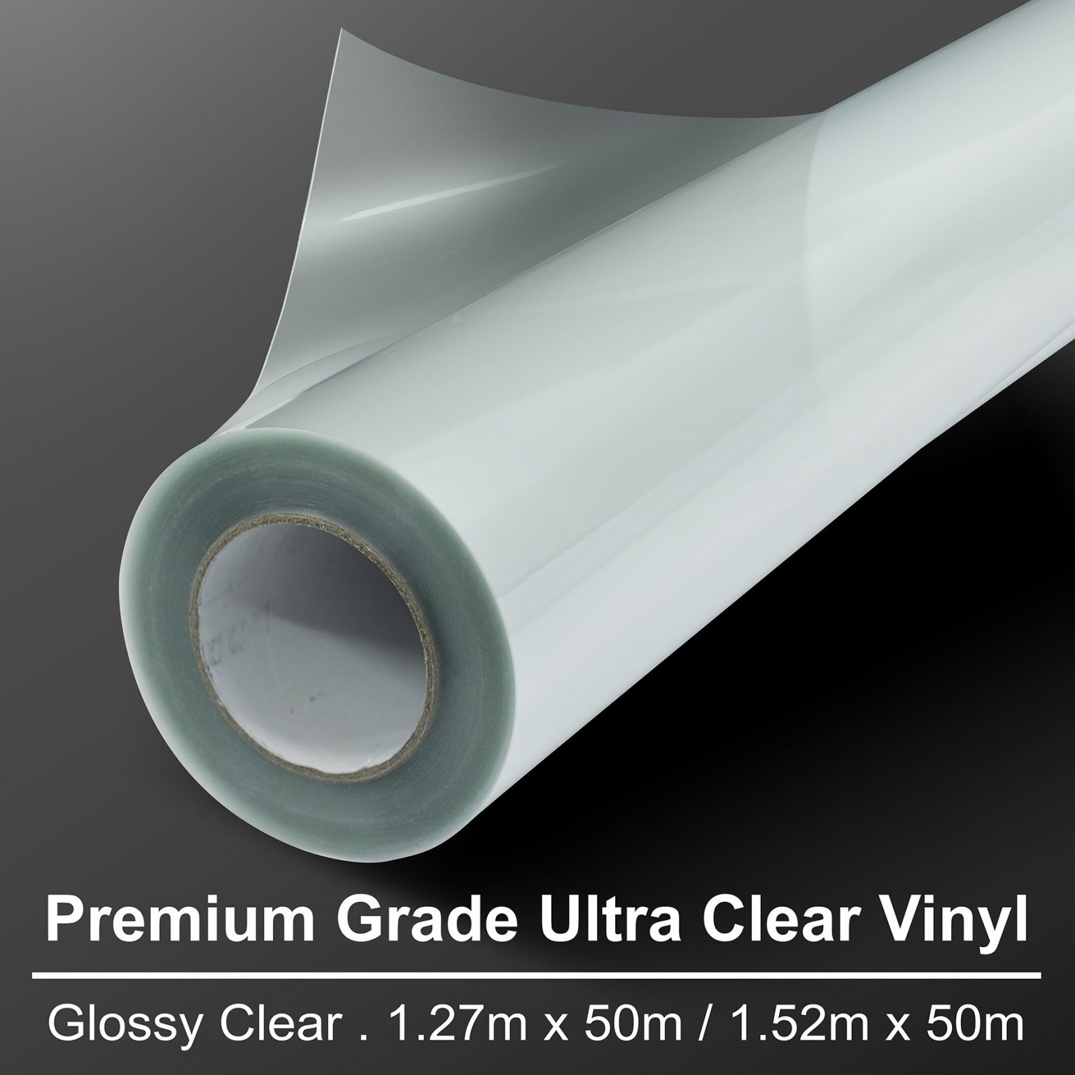 Premium Grade Ultra Clear Vinyl - 1.27m x 50m / 1.52m x 50m - Ultra ...